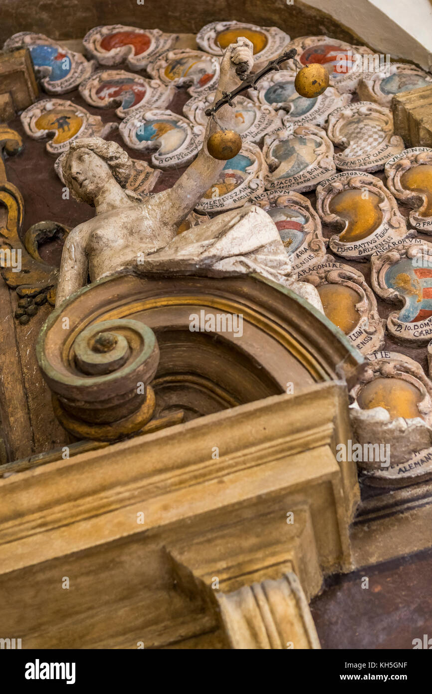 The Archiginnasio of Bologna library, Bologna city life, Italy Stock ...