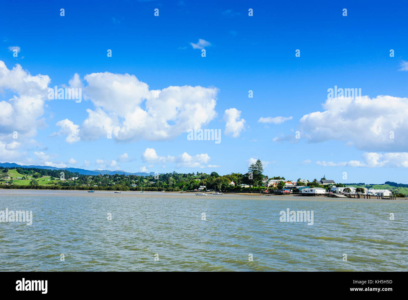 Rawene on the Hokianga harbour, Westcoast Northland, North Island, New ...
