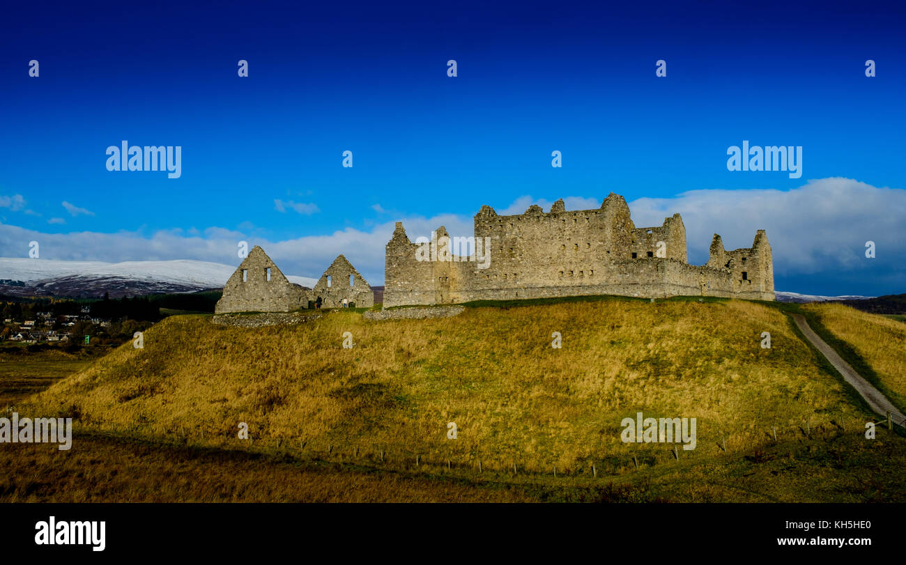 Ruthven Barracks, near Ruthven in Badenoch, Scotland, are the smallest ...