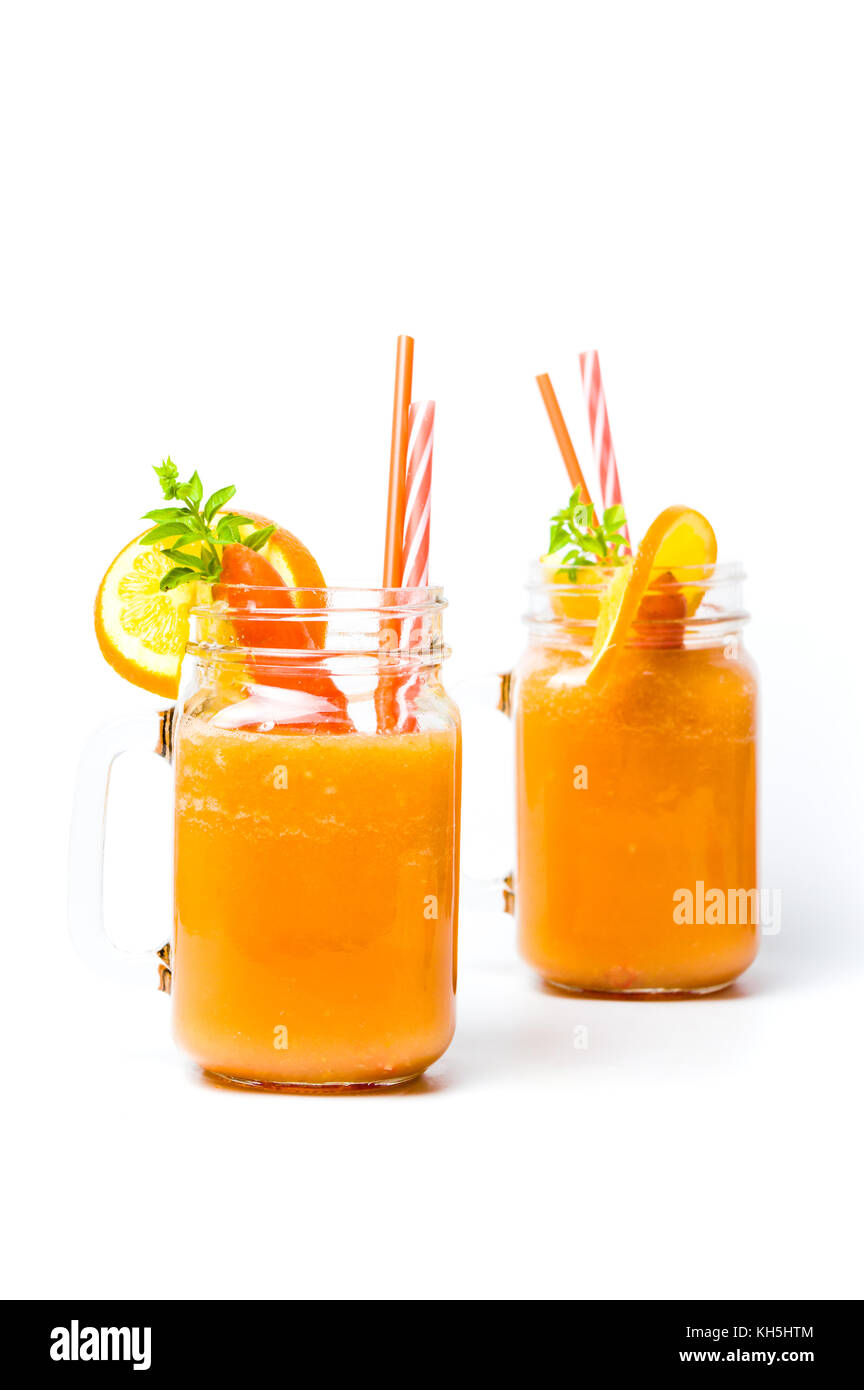 Cocktail in a jar Cut Out Stock Images & Pictures - Alamy