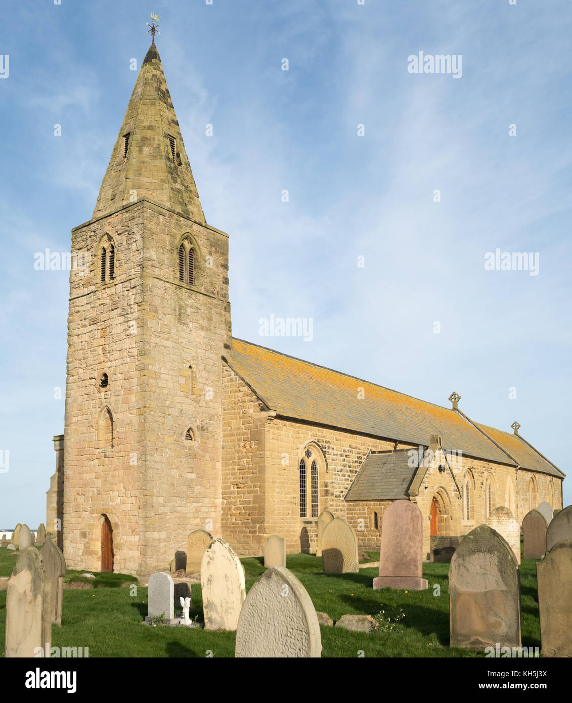 St Bartholomews Church, Newbiggin by the sea, Northumberland, England ...