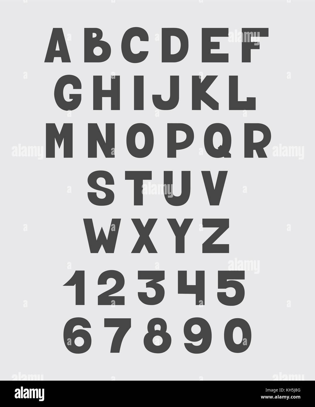 alphabet design set numbers and letters Stock Vector Image & Art - Alamy