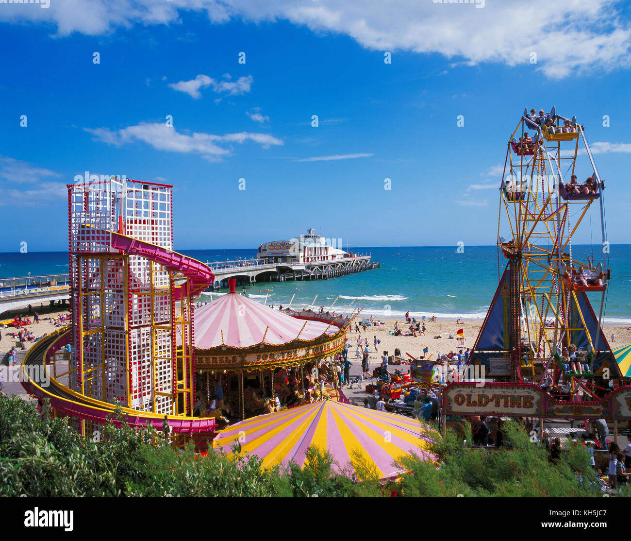 Bournemouth Pleasure Beach, Dorset, England, UK Stock Photo - Alamy