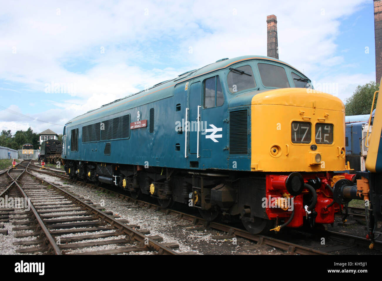 British Railways Diesel Locomotive Class 45 number 45112 at Barrow Hill ...