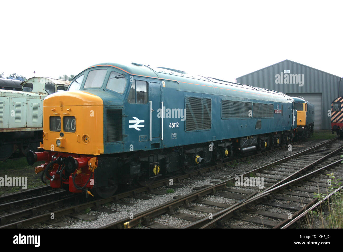 British Railways Diesel Locomotive Class 45 number 45112 at Barrow Hill ...