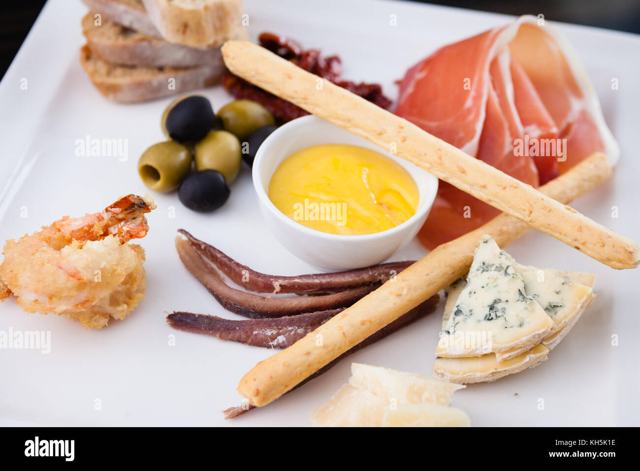 Tapas platter variety cheeses hi-res stock photography and images - Alamy
