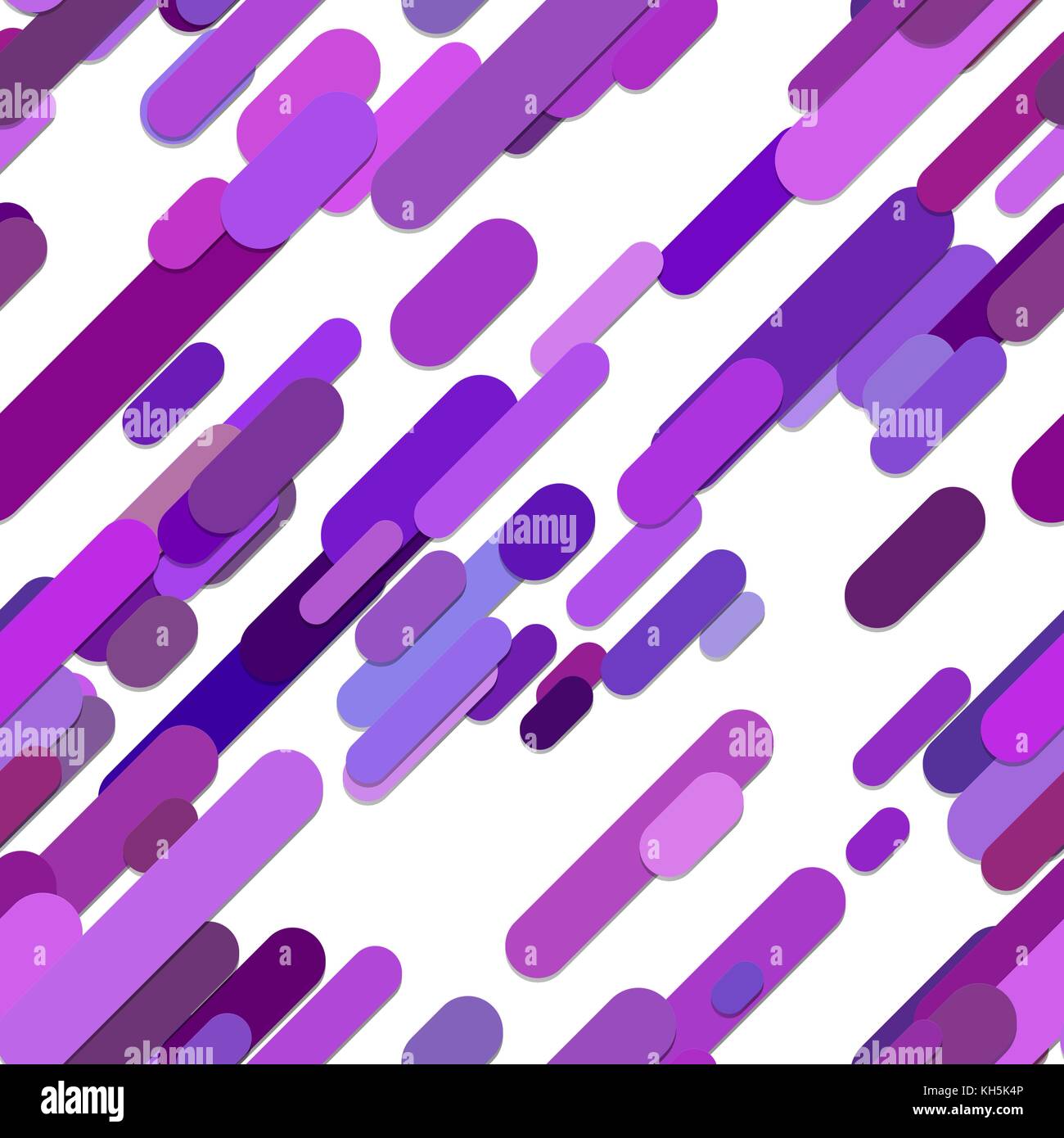 Geometrical seamless chaotic rounded diagonal stripe background pattern - design from colored ...