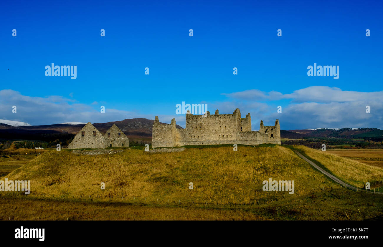 Ruthven Barracks, near Ruthven in Badenoch, Scotland, are the smallest ...