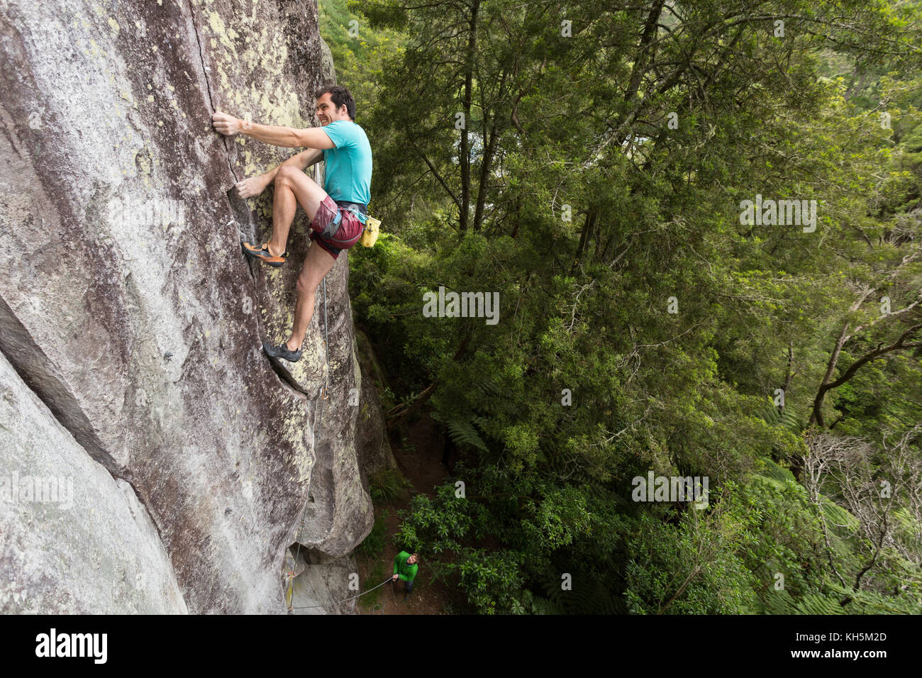 Climbing at Waipapa Stock Photo - Alamy