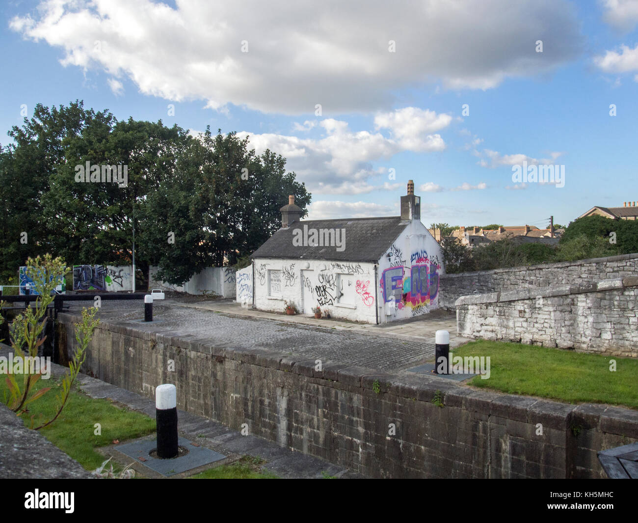 DUBLIN, REPUBLIC OF IRELAND - AUGUST 08 2017: The old lock keeper's ...