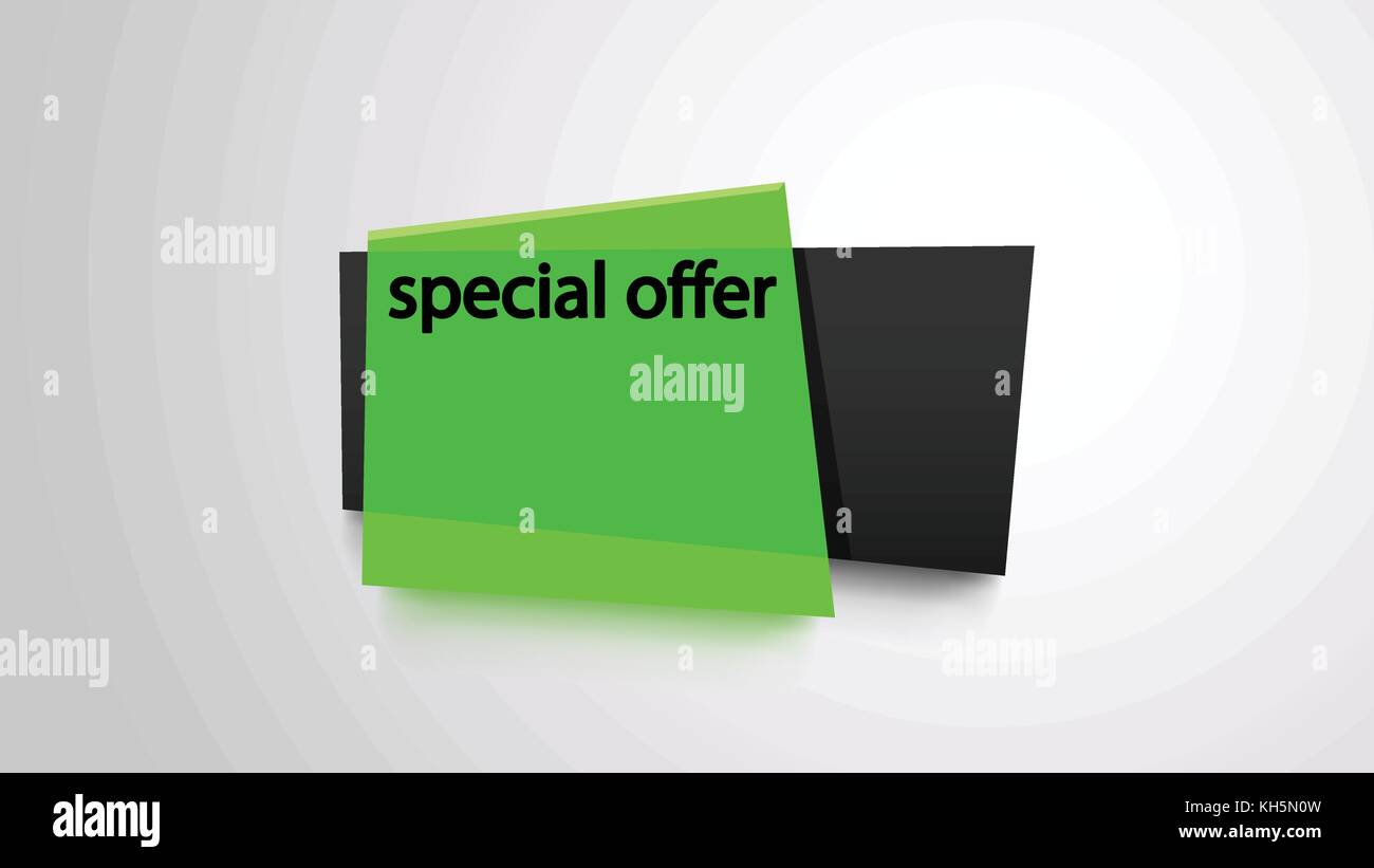 green special offer banner Stock Vector Image & Art - Alamy
