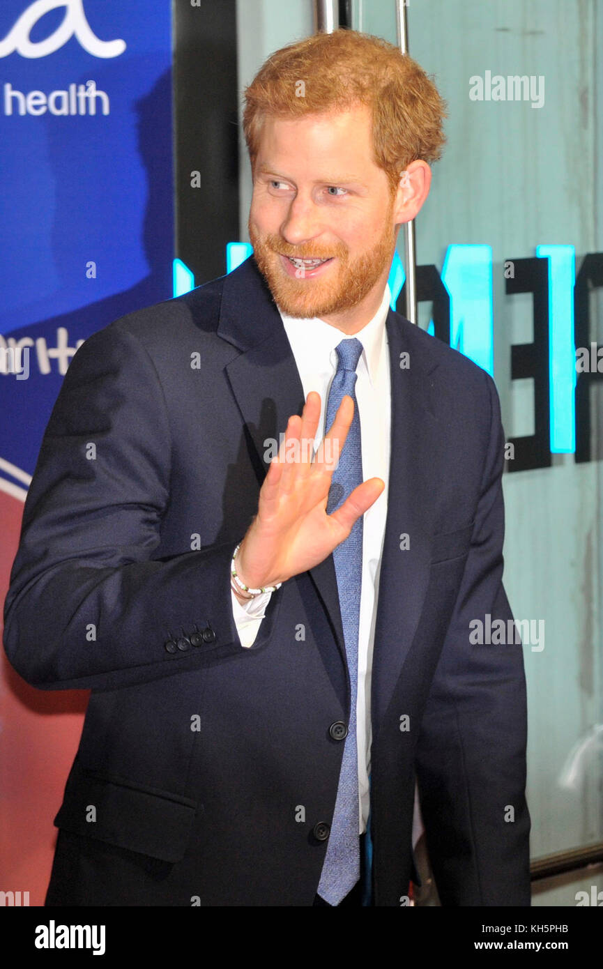 London, UK. 13th Nov, 2017. HRH Prince Harry arrives at the Virgin ...