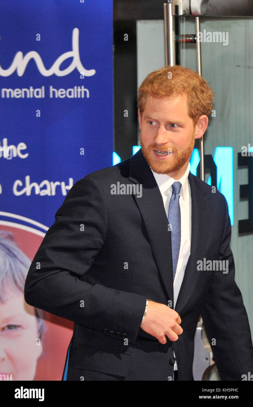 London, UK. 13th Nov, 2017. HRH Prince Harry arrives at the Virgin ...