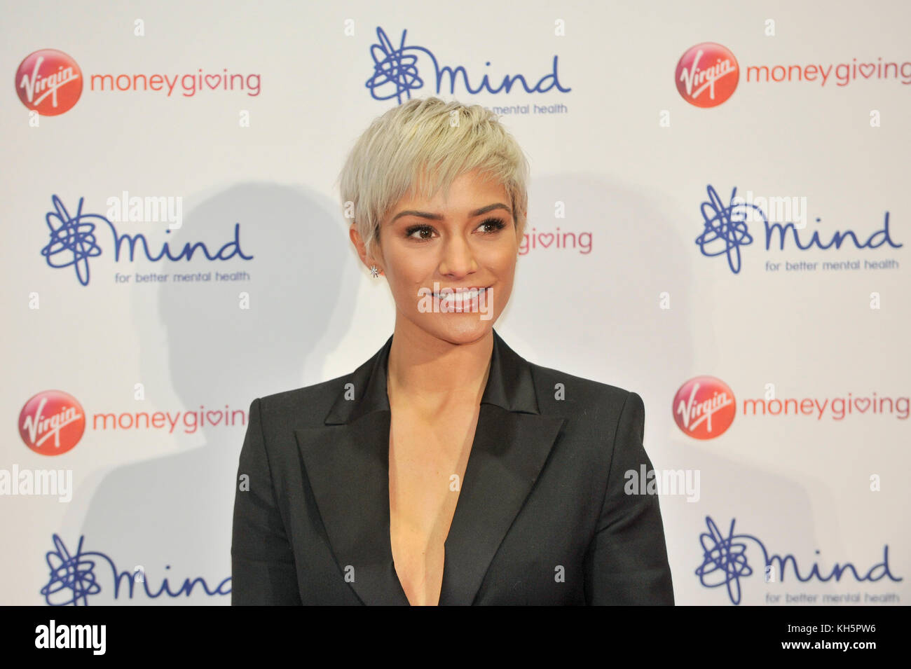 London, UK. 13th Nov, 2017. Frankie Bridge, singer, on the red carpet ...