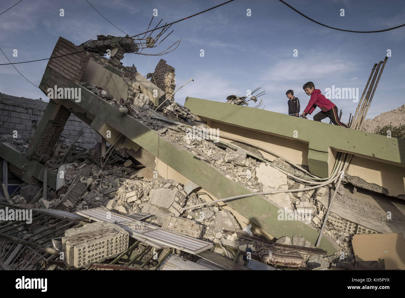 Darbandixan, Iraq. 13th Nov, 2017. Ruins of the Iraqi earthquake Credit ...