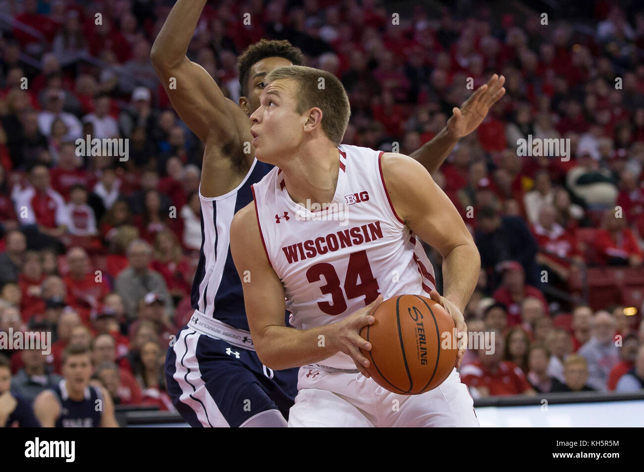 Madison, WI, USA. 12th Nov, 2017. Wisconsin Badgers guard Brad Davison ...
