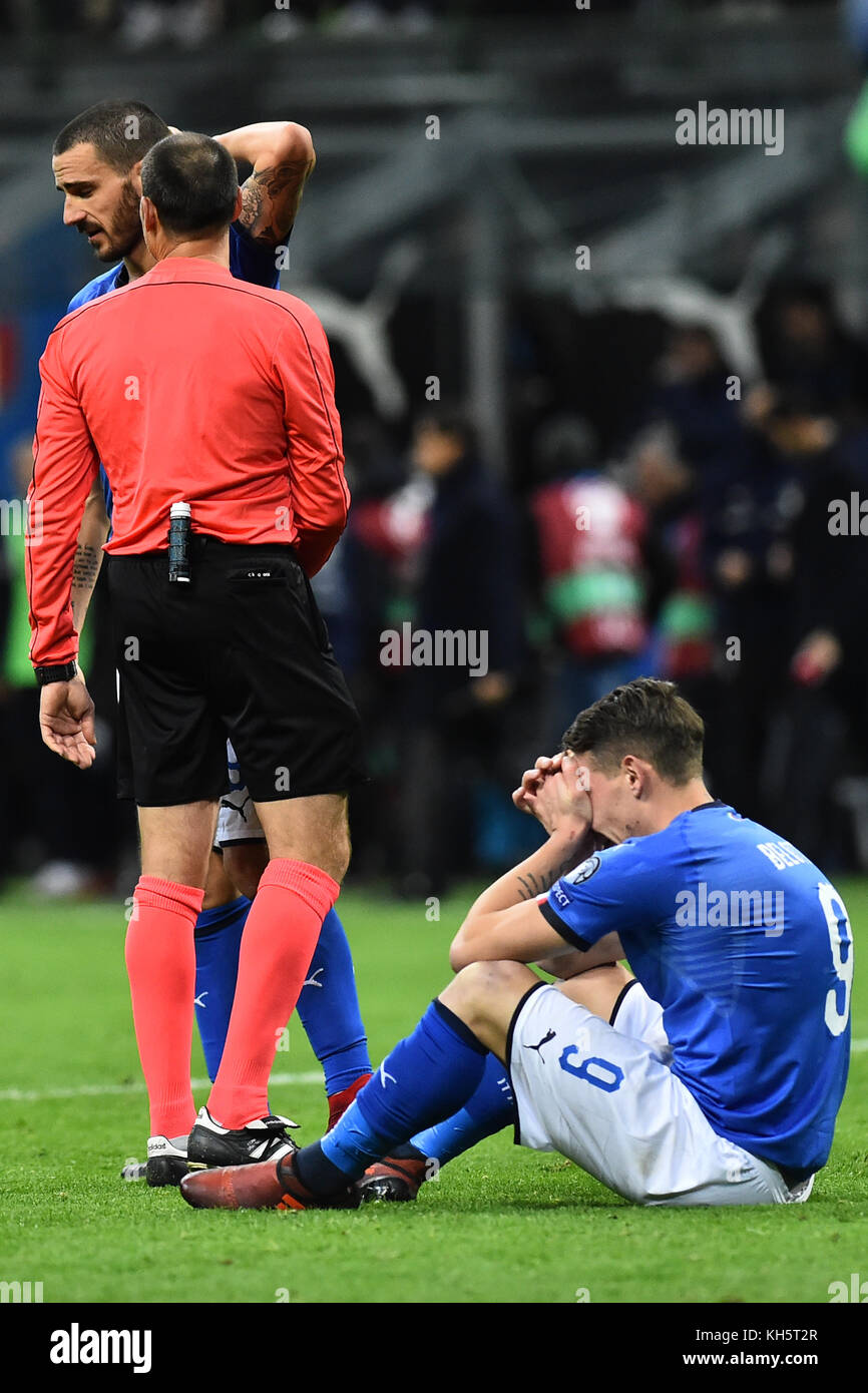 Rome, Italy. 13th Nov, 2017. Milano 13-11-2017 Italy Sweden playoff ...
