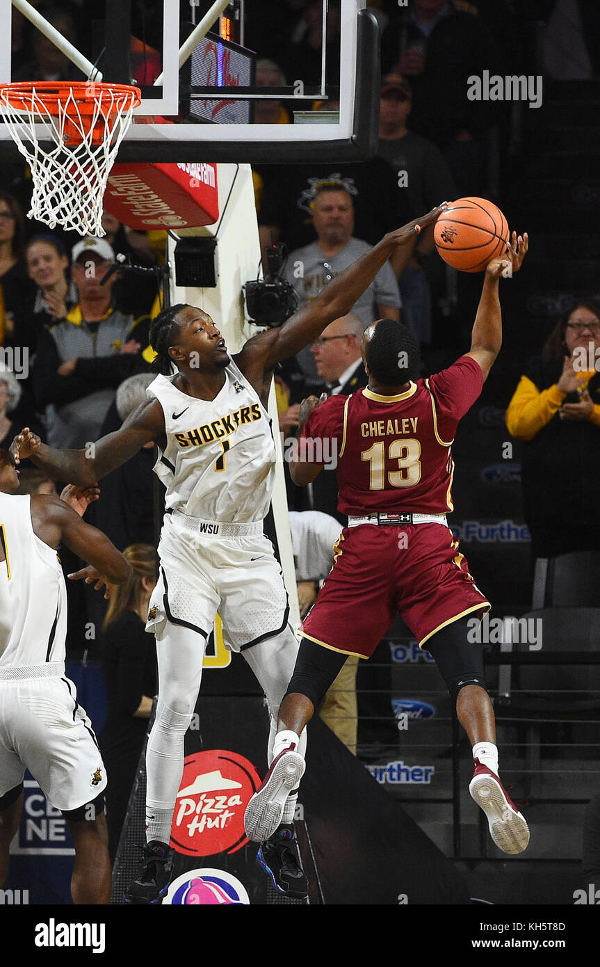 Wichita, Kansas, USA. 13th Nov, 2017. Charleston Cougars guard Joe ...