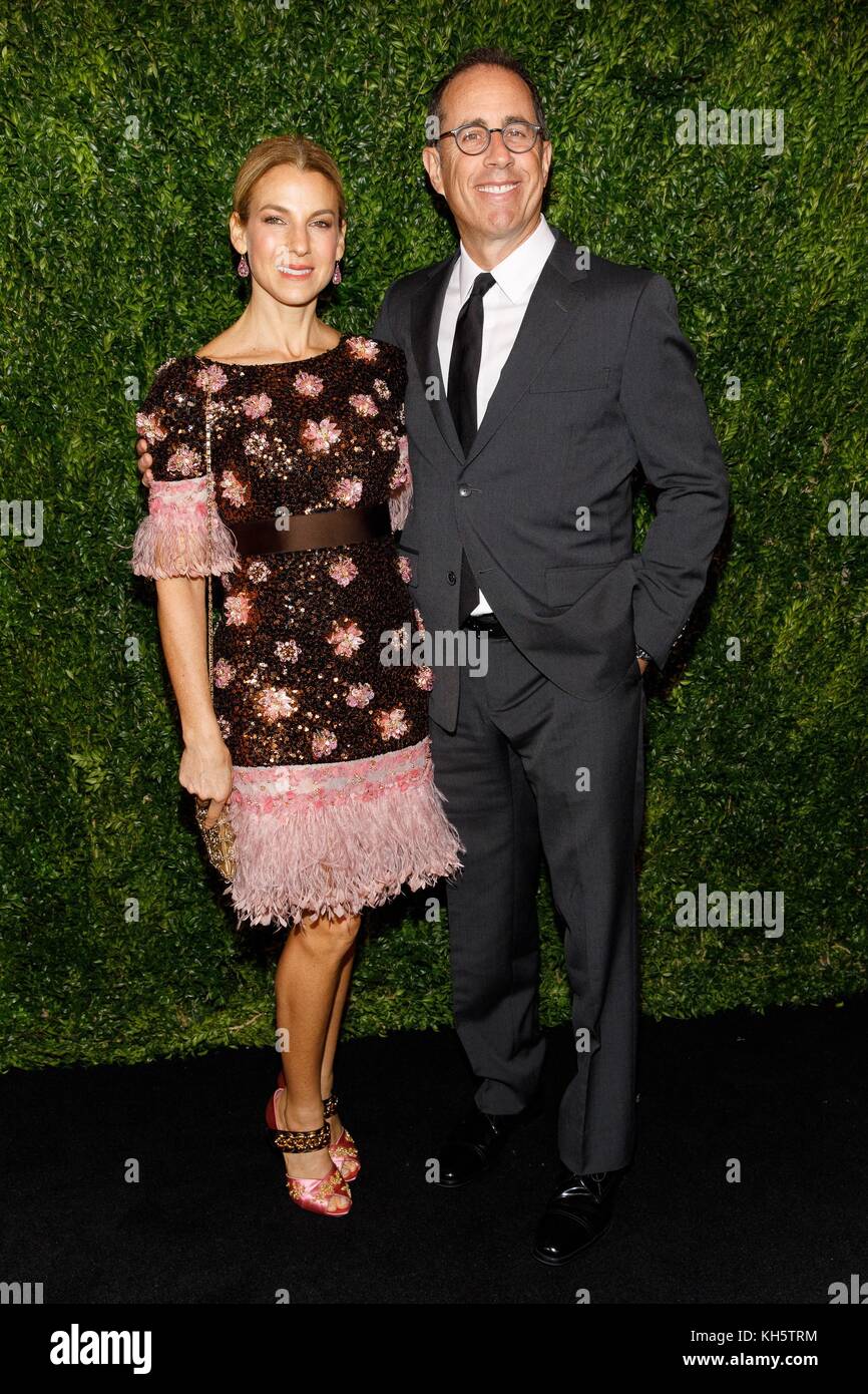 New York, NY, USA. 13th Nov, 2017. Jessica Seinfeld, Jerry Seinfeld at ...