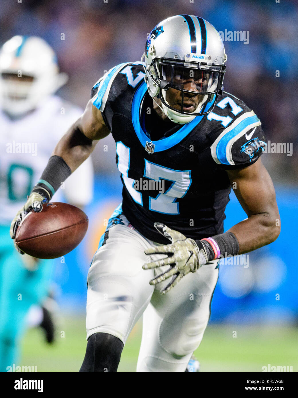 Carolina Panthers wide receiver Devin Funchess (17) during the NFL ...