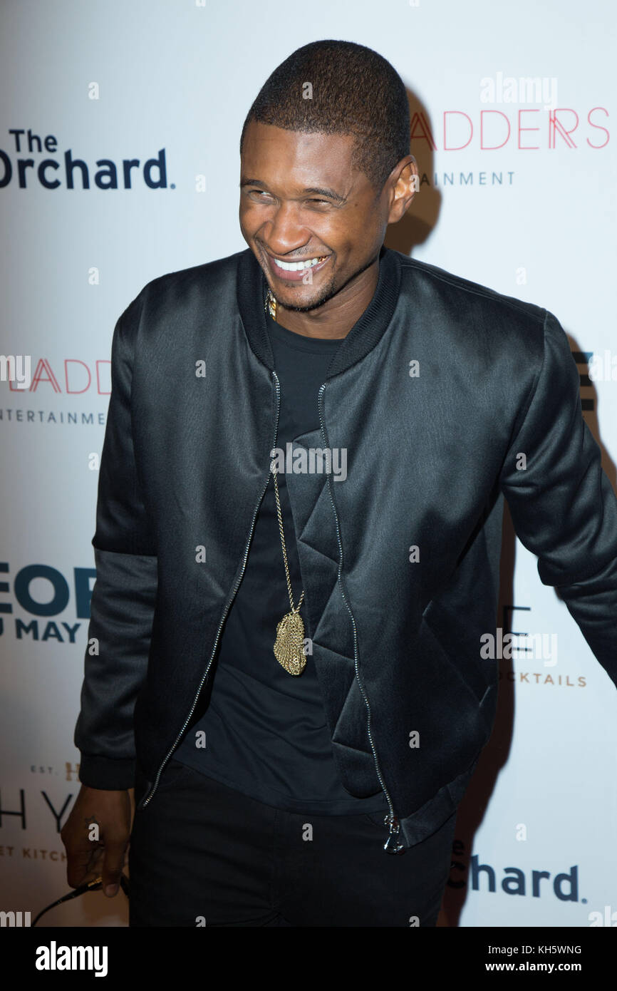 Los Angeles, USA. 13th Nov, 2017. Usher Raymond IV attends the premiere ...