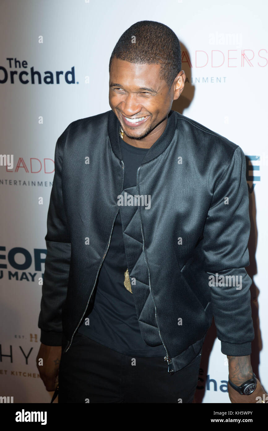 Los Angeles, USA. 13th Nov, 2017. Usher Raymond IV attends the premiere ...