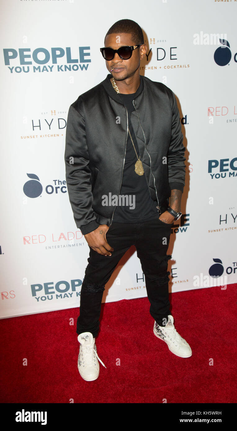Los Angeles, USA. 13th Nov, 2017. Usher Raymond IV attends the premiere ...