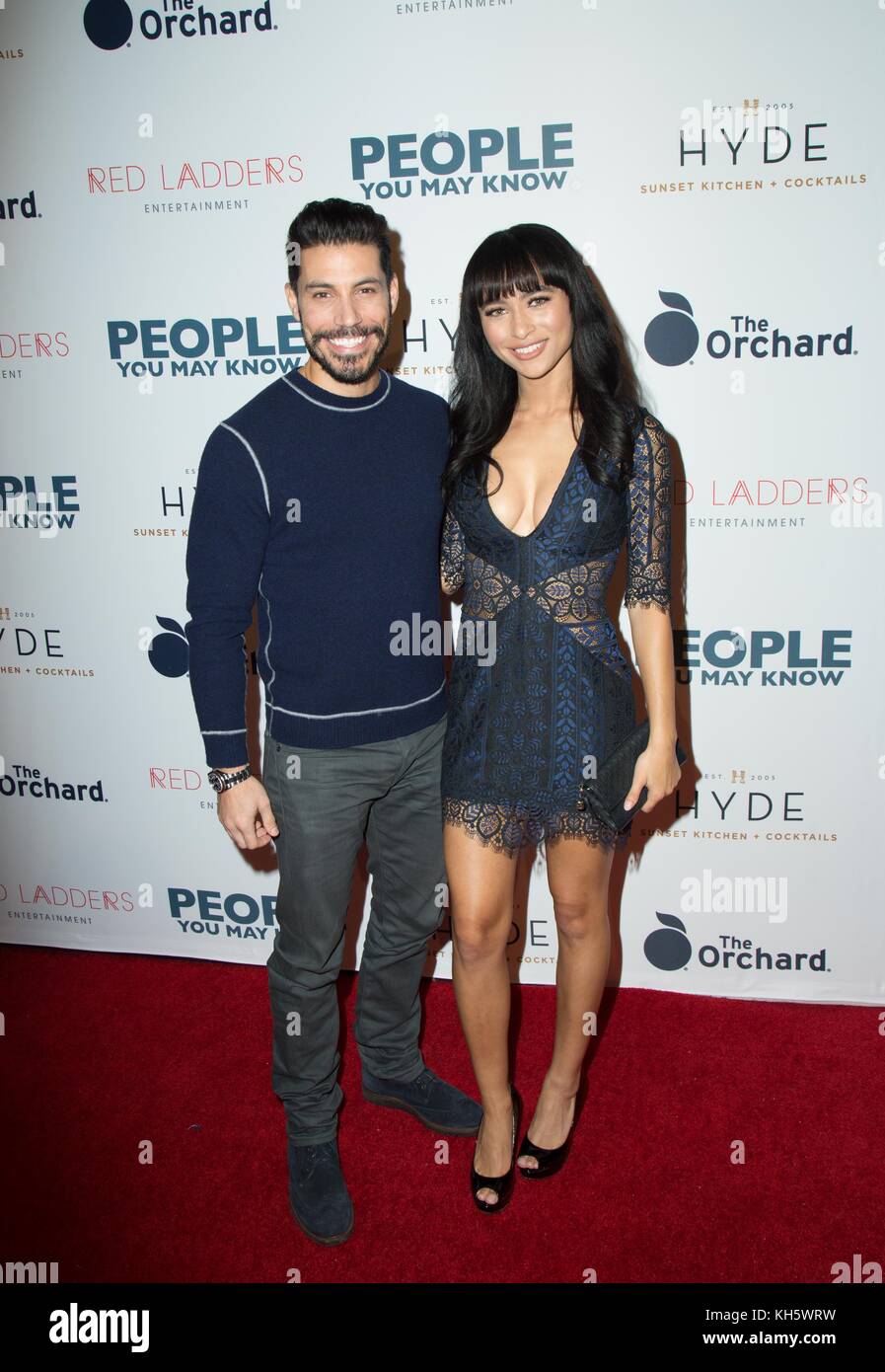Los Angeles, USA. 13th Nov, 2017. Justin Klosky and Andrea Le Blanc ...