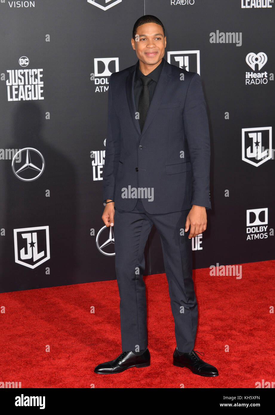 Los Angeles, USA. 13th Nov, 2017. Ray Fisher at the world premiere for ...