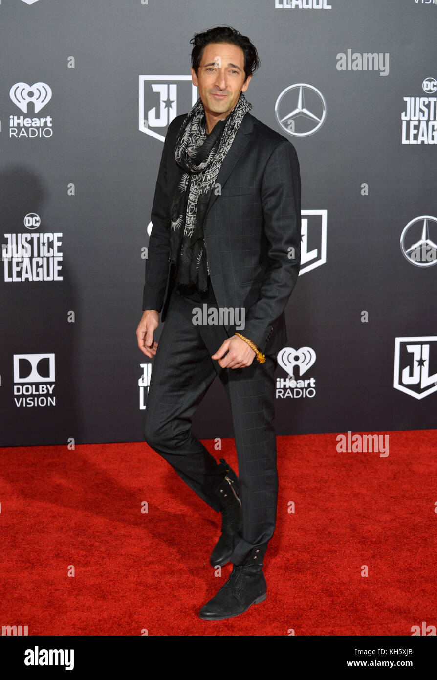 Los Angeles, USA. 13th Nov, 2017. Adrien Brody at the world premiere ...