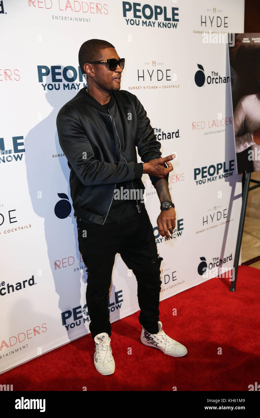 Los Angeles, Ca, USA. 13th Nov, 2017. Usher at People You May Know at ...