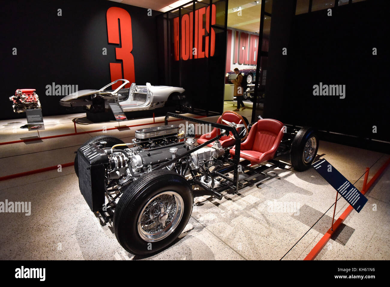 London, UK. 14 November 2017. Running chassis for the Ferrari 250 LWB ...