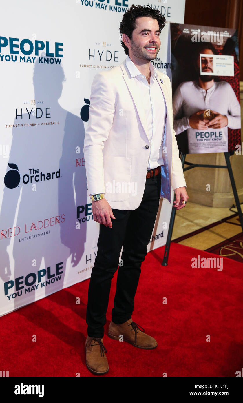 Los Angeles, Ca, USA. 13th Nov, 2017. Nick Rutherford at People You May ...