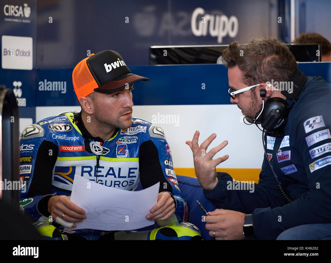 Valencia, Spain. 14th Nov, 2017. #10 Xavier Simeon (Belgian) Reale ...