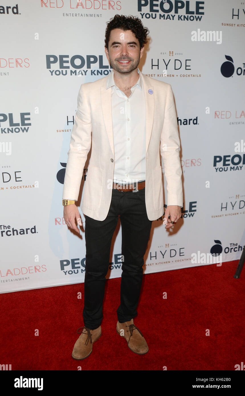 Los Angeles, Ca, USA. 13th Nov, 2017. Nick Rutherford at People You May ...