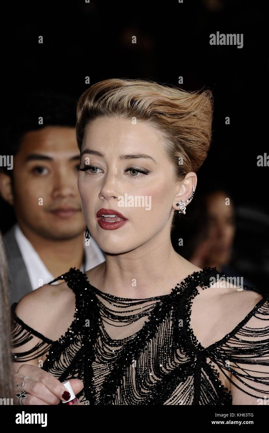 Los Angeles, CA, USA. 13th Nov, 2017. Amber Heard at arrivals for ...
