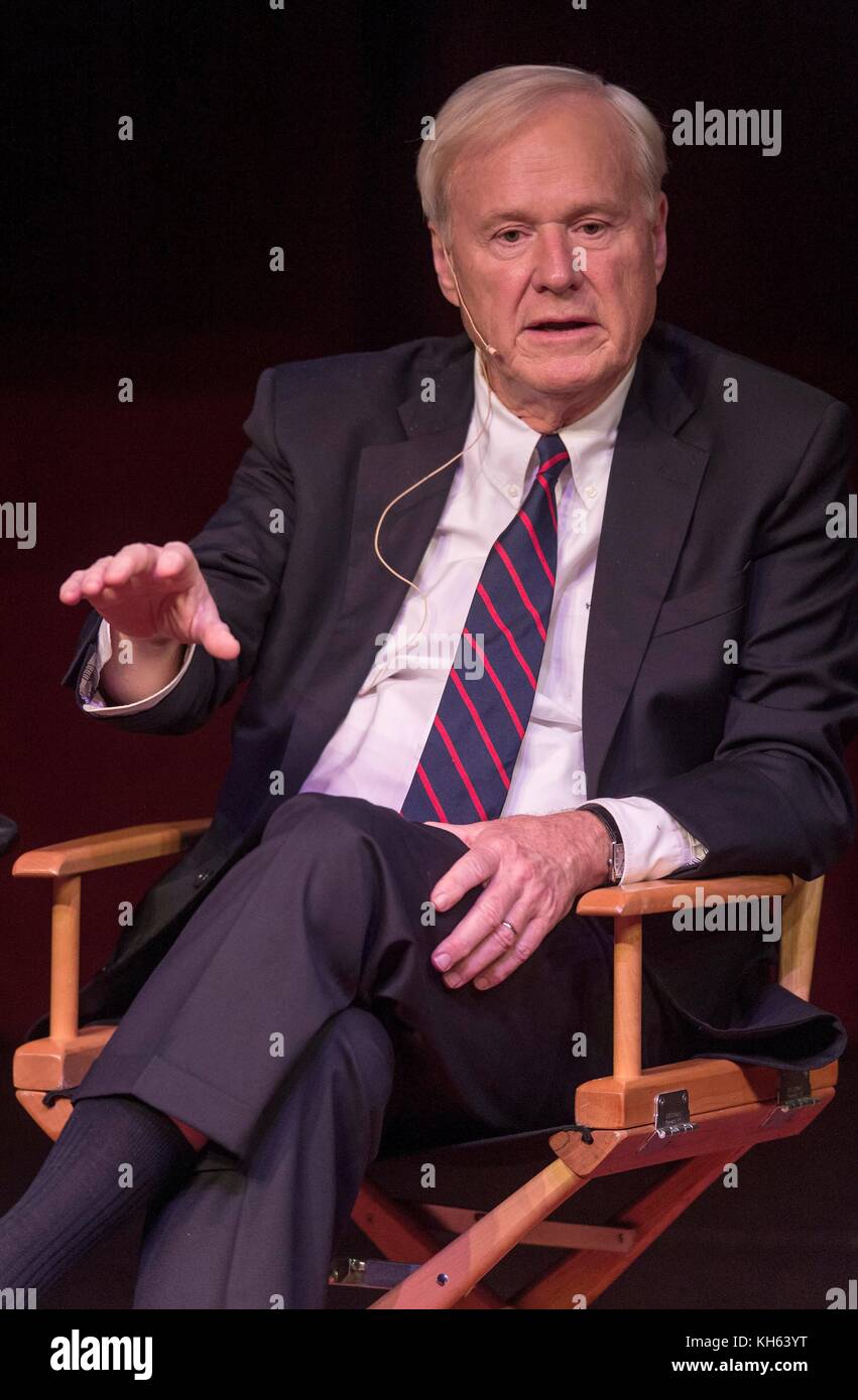 Santa Monica, California, USA. 13th Nov, 2017. CHRIS MATTHEWS, host of ...