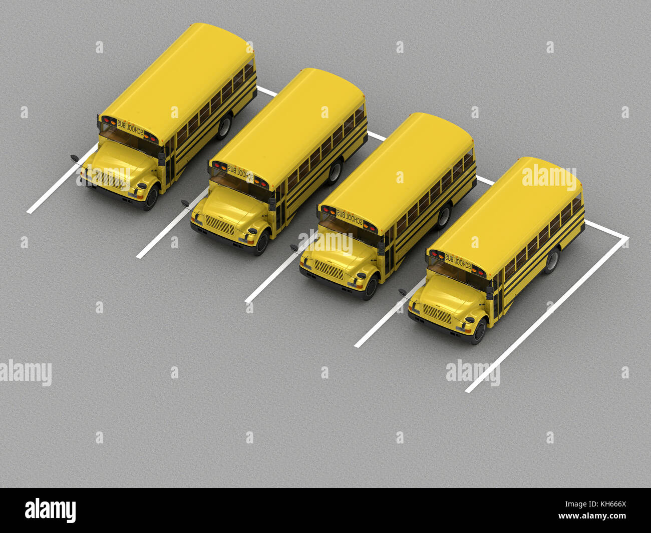 Aerial view school bus hi-res stock photography and images - Alamy