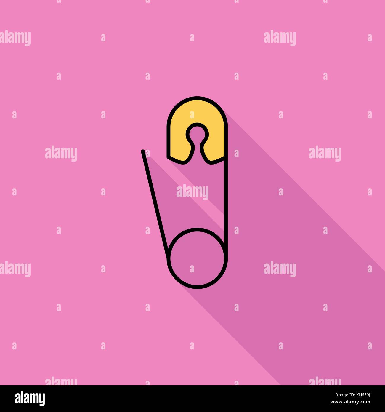 Isolated clip art safety pin hi-res stock photography and images - Alamy