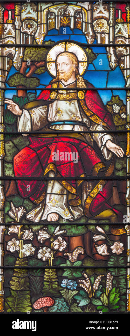 LONDON, GREAT BRITAIN - SEPTEMBER 14, 2017: The Jesus at teaching in ...