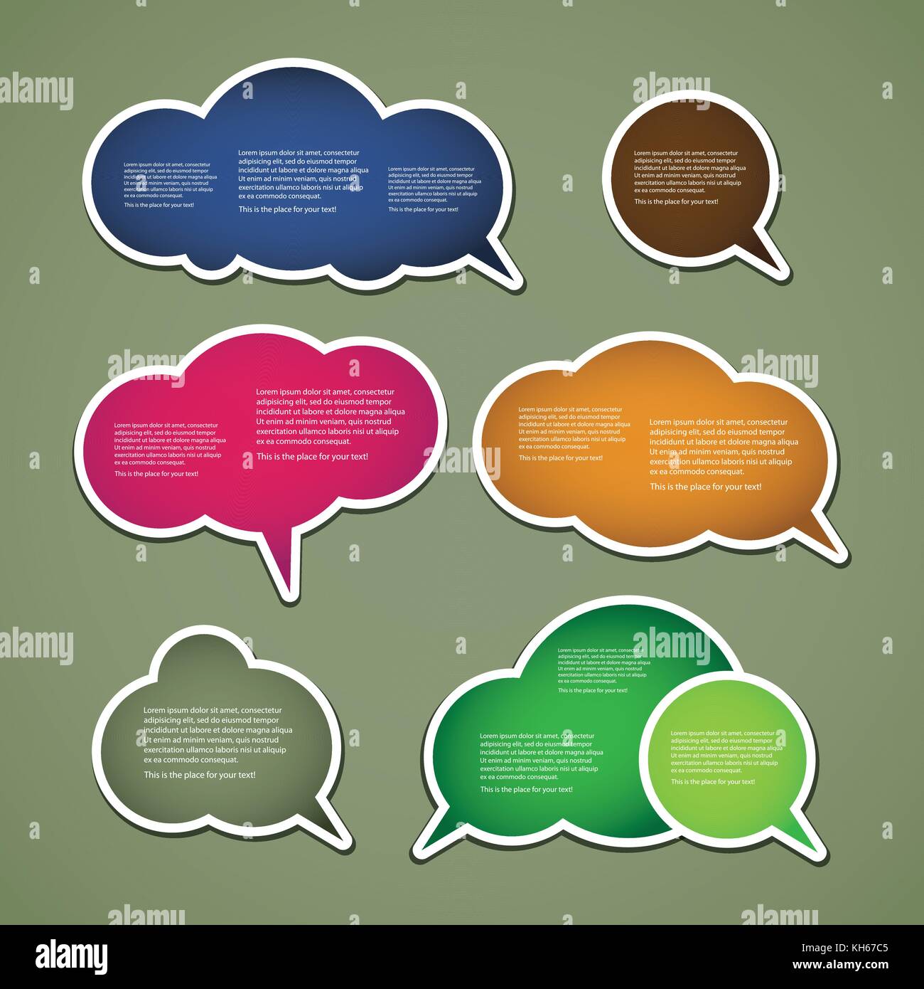 Colorful Labels, Speech Bubbles and Tags Vector Design Stock Vector ...