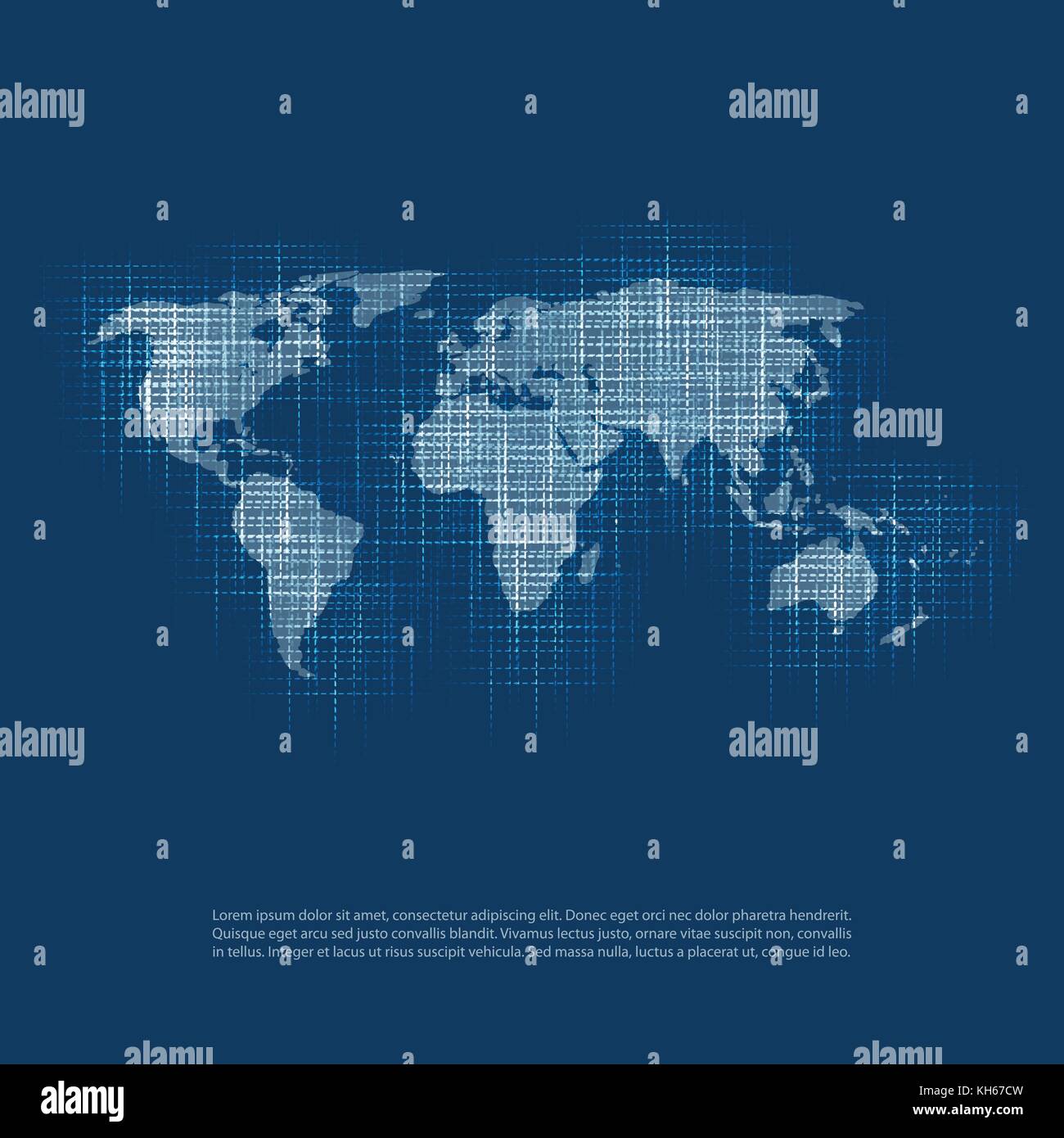 Cloud Computing and Networks Concept - Abstract World Map Background ...