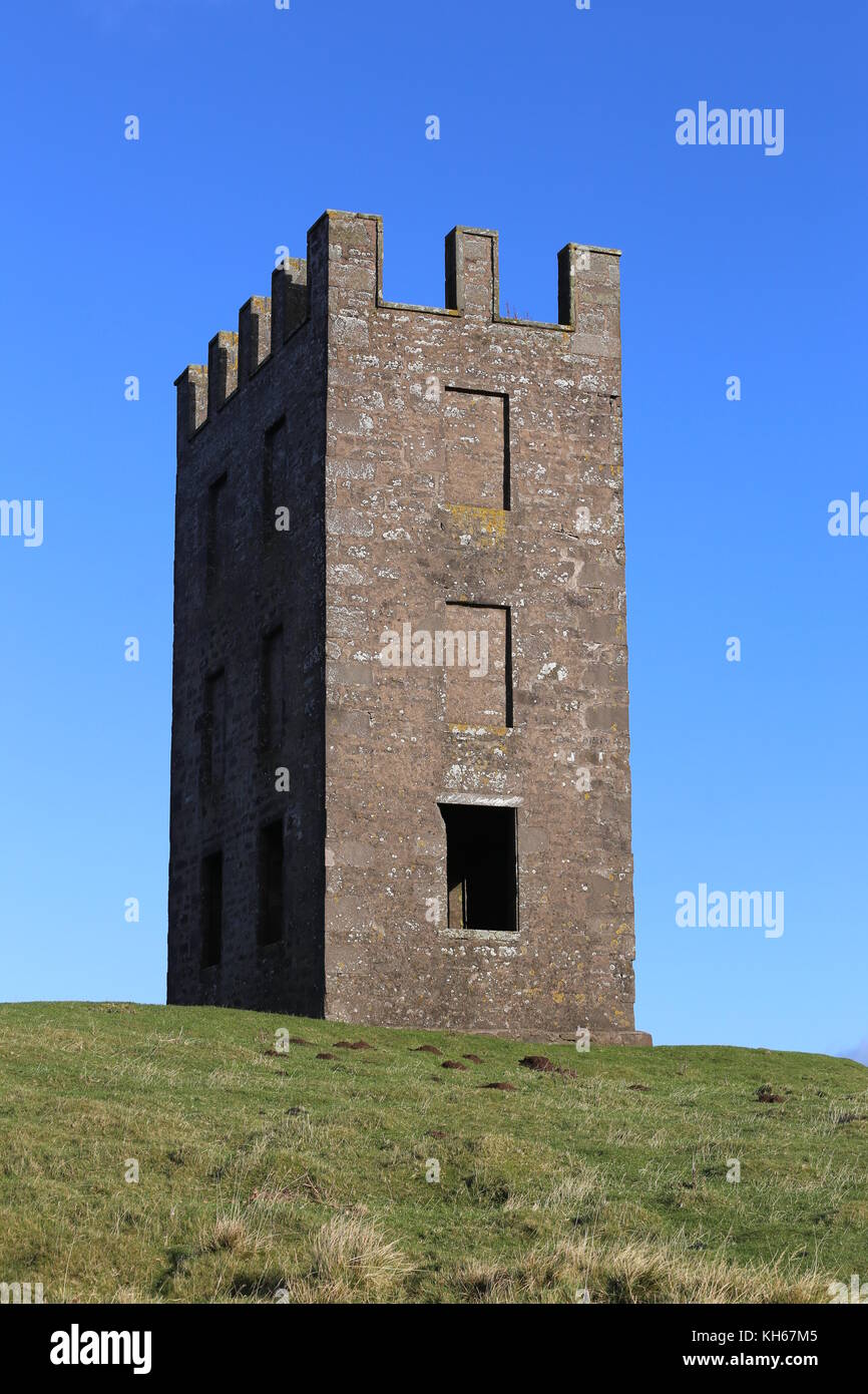 Kinpurney Tower on Kinpurney hill Angus Scotland November 2017 Stock ...