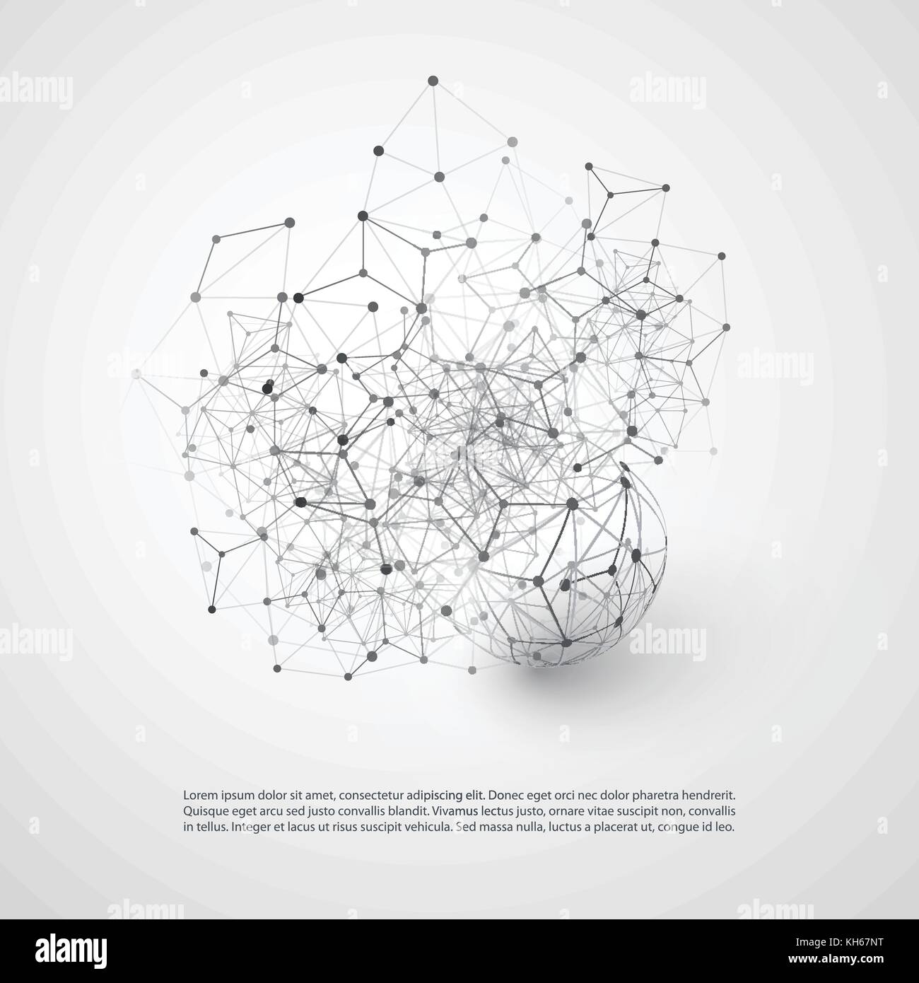 Black and White Modern Minimal Style Cloud Computing,Networks Structure ...