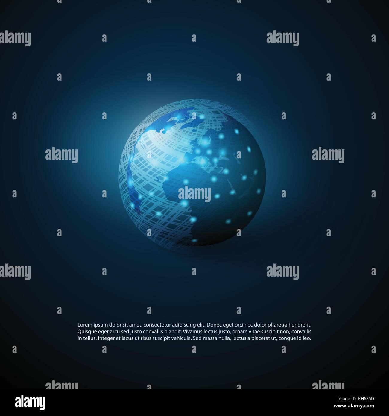 Cloud Computing And Networks With Globe Abstract Global Digital