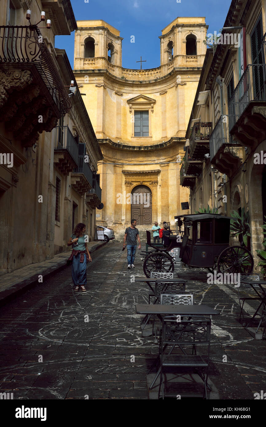 The Chiesa di Montevergine, Noto, Sicily Stock Photo - Alamy