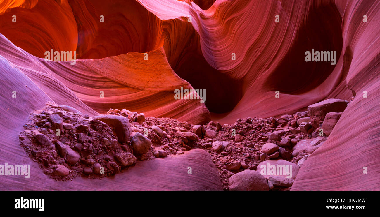 Sandstone textures, Lower Canyon, Antelope Canyon, Page, Arizona, Usa ...
