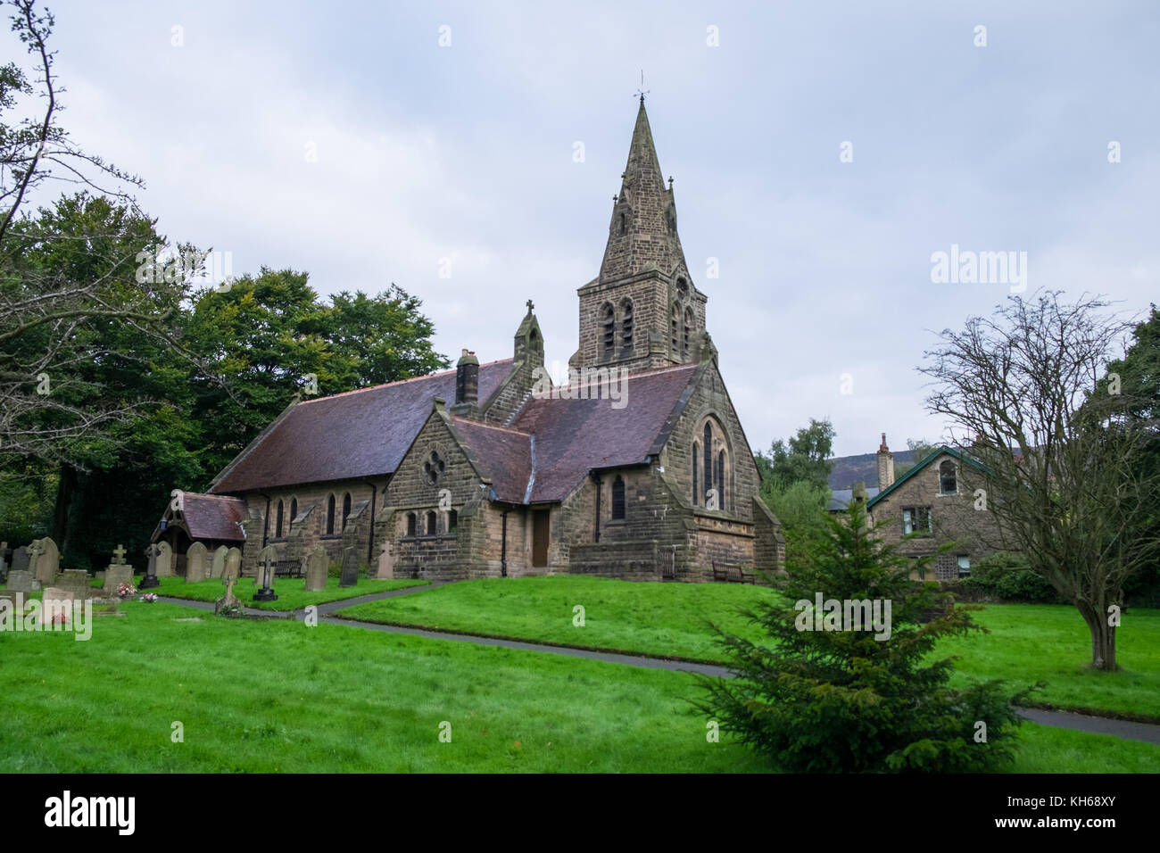 Edale Church in The Derbyshire Peak District, England Stock Photo - Alamy