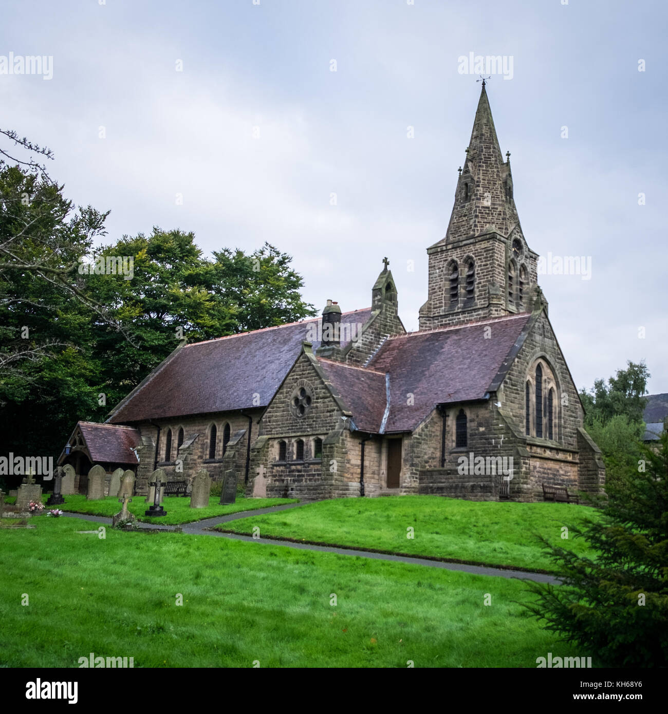 Edale Church in The Derbyshire Peak District, England Stock Photo - Alamy