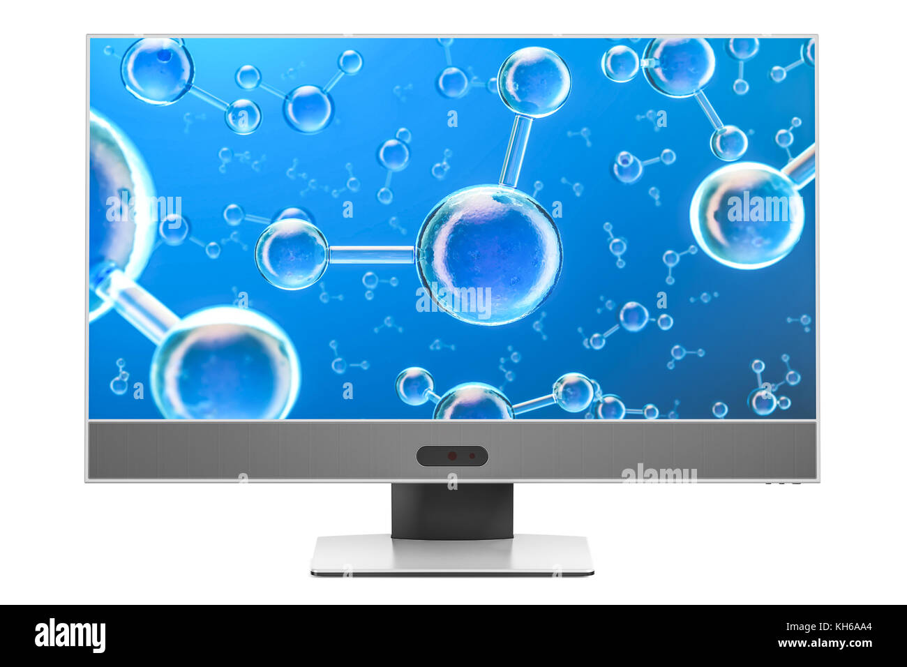 Computer monitor, 3D rendering isolated on white background Stock Photo - Alamy